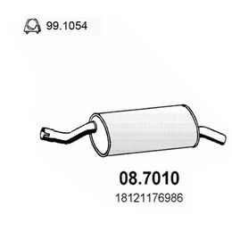 Asso Endschalld&auml;mpfer 08.7010 f&uuml;r BMW 18121176986 18101719234