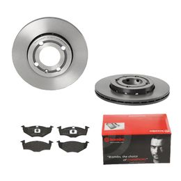 Brembo Bremsensatz-Vorderachse COATED DISC LINE / STANDARD IJDTIDGQD6 Bremsensatz, Scheibenbremse vorne rechts links innenbel&uuml;ftet 239mm f&uuml;r SKODA VW