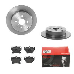 Brembo Bremsensatz-Hinterachse COATED DISC LINE / STANDARD IJDTIDK4P0 Bremsensatz, Scheibenbremse hinten rechts links voll 269mm f&uuml;r PONTIAC TOYOTA 42