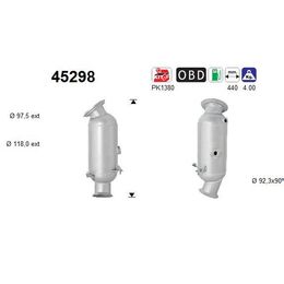 AS Katalysator 45298 f&uuml;r BMW 18328602882