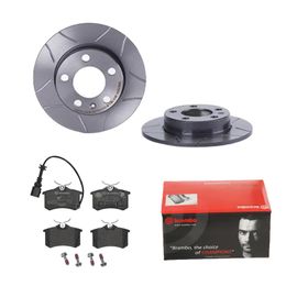 Brembo Bremsensatz, Scheibenbremse 1420-54431 hinten rechts links Geschlitzt 230mm f&uuml;r SKODA VW (SVW) SEAT (FAW) AUDI 6QD615601 JZW698601AJ 6X0698451A