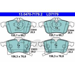 ATE Bremsensatz-Vorderachse Standard Disc / Ceramic IJZJSG6QQ9 Bremsensatz, Scheibenbremse vorne rechts links bel&uuml;ftet 280mm f&uuml;r VAUXHALL OPEL CHEVROL