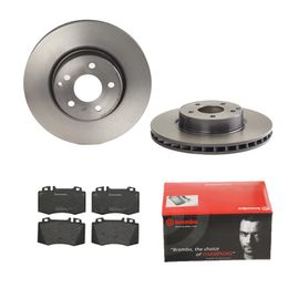 Brembo Bremsensatz, Scheibenbremse Bremsensatz-Vorderachse COATED DISC LINE / STANDARD ijdtidfh14 Vorderachse innenbel&uuml;ftet 312mm 28mm f&uuml;r MERCEDES-BE
