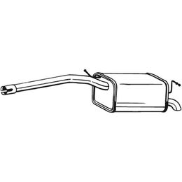 BOSAL Endschalld&auml;mpfer 233-059 f&uuml;r VW 2K0253609A 2K0253609M