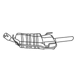 VEGAZ Endschalld&auml;mpfer OS-390 f&uuml;r OPEL 855959 852959