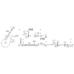ATE Bremsschlauch 24.5161-0775.3 vorne links f&uuml;r PEUGEOT CITRO&Euml;N 4806K4