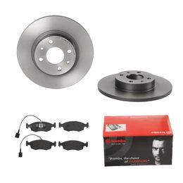 Brembo Bremsensatz, Scheibenbremse 1420-55002 vorne rechts links voll 257mm f&uuml;r ALFA ROMEO FIAT LANCIA 46554302 60802029 7645055