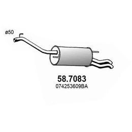 Asso Endschalld&auml;mpfer 58.7083 f&uuml;r VW AUDI 074253609BA 074253609BC JZW253609BM