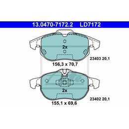 ATE Bremsensatz-Vorderachse Standard Disc / Ceramic IJZJSGK4T4 Bremsensatz, Scheibenbremse vorne rechts links bel&uuml;ftet 285mm f&uuml;r FIAT VAUXHALL SAAB OP