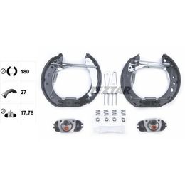 TEXTAR Bremsbackensatz Shoe Kit Pro 84058300 hinten rechts links vormontiert f&uuml;r NISSAN 440606F625 441006F611
