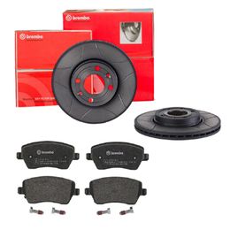 Brembo Bremsensatz-Vorderachse MAX LINE / STANDARD SK8K0F69K2 Bremsensatz, Scheibenbremse vorne rechts links innenbel&uuml;ftet 260mm f&uuml;r RENAULT TRUCKS LA
