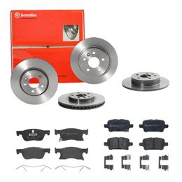 Brembo Bremsensatz-Vorn und hinten SG00000EDB Bremsensatz, Scheibenbremse vorne rechts links innenbel&uuml;ftet 264mm f&uuml;r BUICK (SGM) VAUXHALL CHEVROLET OP