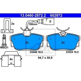 ATE Bremsensatz-Vorderachse SG00000D0K Bremsensatz, Scheibenbremse vorne hinten rechts links bel&uuml;ftet 313mm f&uuml;r SEAT FORD VAG 1108038 YM2J-2K021-BA 7M