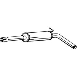 BOSAL Mittelschalld&auml;mpfer 220015 f&uuml;r Audi