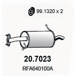 Asso Endschalld&auml;mpfer 20.7023 f&uuml;r MAZDA RFA640100A RFA640100E RFB540100E