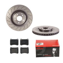 Brembo Bremsensatz, Scheibenbremse IJDTIDFHJ2 vorne rechts links Gelocht/innenbel. 345mm f&uuml;r MERCEDES-BENZ 2034210912 A2034210912 2205400717