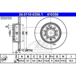 ATE Bremsensatz-Vorn und hinten SG00000D5T Bremsensatz, Scheibenbremse vorne rechts links bel&uuml;ftet 340mm f&uuml;r SKODA SEAT VAG 1K0615601AA 5Q0698451L 8S0