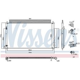 NISSENS Kondensator, Klimaanlage 941188 f&uuml;r HONDA 80110TV1E02