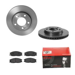Brembo Bremsensatz-Vorderachse COATED DISC LINE / STANDARD IJDTIDGX16 Bremsensatz, Scheibenbremse vorne rechts links innenbel&uuml;ftet 294mm f&uuml;r HYUNDAI K
