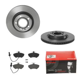 Brembo Bremsensatz-Vorderachse COATED DISC LINE / STANDARD IJDTIDBR91 Bremsensatz, Scheibenbremse vorne rechts links innenbel&uuml;ftet 280mm f&uuml;r SKODA VW
