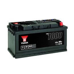 Yuasa YBX1000 - SMF 12V 90Ah 800A YBX1019 Starterbatterie f&uuml;r HYUNDAI KIA LAND ROVER FIAT IVECO MERCEDES-BENZ JAGUAR MAN BMW 6G9N10655RB 500050165 4R8