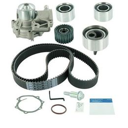 SKF Wasserpumpe + Zahnriemensatz VKMC 98000 mit Dichtungen f&uuml;r SUBARU 21111-AA003 13085-AA080 13069-AA037