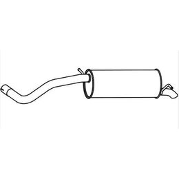VEGAZ Endschalld&auml;mpfer SKS-144 f&uuml;r SKODA 6RA253609J 6RA253609AJ