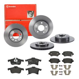 Brembo Bremsensatz-Vorn und hinten SG00000E8G Bremsensatz, Scheibenbremse vorne rechts links innenbel&uuml;ftet 280mm f&uuml;r KIA AC GENERAL MOTORS SATURN VAUX