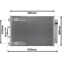 Van Wezel Kondensator, Klimaanlage 18005487 f&uuml;r FORD BV6119710BA 1907673 1798139