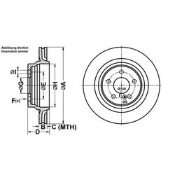 ATE Bremsscheibe 24.0122-0213.1 hinten rechts links bel&uuml;ftet 315mm f&uuml;r MERCEDES-BENZ A2204230312 2204230312