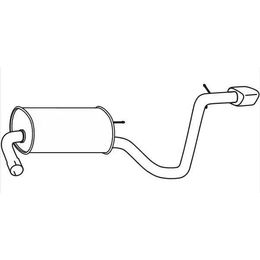 VEGAZ Endschalld&auml;mpfer KS-220 f&uuml;r KIA 28650-A2000