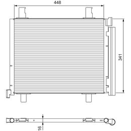 Valeo Kondensator, Klimaanlage 814168 f&uuml;r SKODA VW SEAT 1S0816411 1S0820411B 1S0820411G