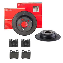 Brembo Bremsensatz-Hinterachse MAX LINE / STANDARD SK8K0F9YW7 Bremsensatz, Scheibenbremse hinten rechts links Geschlitzt 278mm f&uuml;r MERCEDES-BENZ CHRYS