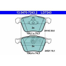 ATE Bremsensatz, Scheibenbremse Bremsensatz-Vorderachse SG00000D2L Hinterachse voll 302mm 11mm f&uuml;r Ford Volvo LAND ROVER