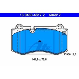 ATE Bremsensatz, Scheibenbremse 1420-23070 vorne rechts links Gelocht/innenbel. 335mm f&uuml;r MERCEDES-BENZ A0044206220 0044206220 2214211012