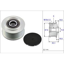 INA Generatorfreilauf 535 0047 10 f&uuml;r SKODA VW SEAT AUDI 074903025LX 074903025L 074903119E