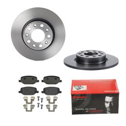 Brembo Bremsensatz-Hinterachse COATED DISC LINE / STANDARD IJDTIDHZP8 Bremsensatz, Scheibenbremse hinten rechts links voll 278mm f&uuml;r ALFA ROMEO JEEP F