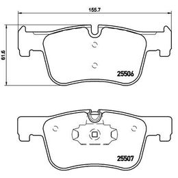 Brembo Bremsensatz-Vorn und hinten SG00000EMO Bremsensatz, Scheibenbremse vorne rechts links innenbel&uuml;ftet 300mm f&uuml;r BMW 34206873094 34206873093 34216