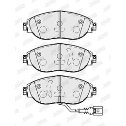 JURID Bremsbelagsatz, Scheibenbremse 573838J vorne rechts links f&uuml;r SKODA VW SEAT CUPRA AUDI 5Q0698151AJ 5Q0698151K