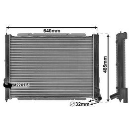 Van Wezel K&uuml;hler, Motork&uuml;hlung 58002034 f&uuml;r VW 025121253A 068121253B