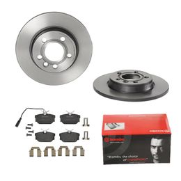 Brembo Bremsensatz-Hinterachse COATED DISC LINE / STANDARD IJDTIDKCD6 Bremsensatz, Scheibenbremse hinten rechts links voll 280mm f&uuml;r SKODA VW SEAT AUD