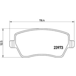 Brembo Bremsensatz-Vorderachse COATED DISC LINE / STANDARD IJZJSGG0A7 Bremsensatz, Scheibenbremse vorne rechts links innenbel&uuml;ftet 269mm f&uuml;r RENAULT T