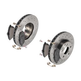 Brembo Bremsensatz, Scheibenbremse 1420-54308 vorne rechts links Gelocht/innenbel. 295mm f&uuml;r MERCEDES-BENZ 74209220 4201005 64207120
