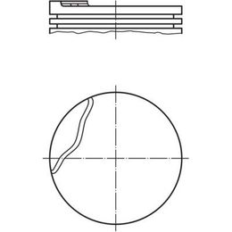 Mahle Kolben 022 03 00 Zum Zylinder 4 f&uuml;r RENAULT 7701700671 8200573238 7701700672
