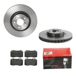 Brembo Bremsensatz, Scheibenbremse Bremsensatz-Vorderachse COATED DISC LINE / STANDARD ijdtidfh70 Vorderachse innenbel&uuml;ftet 330mm 32mm f&uuml;r MERCEDES-BE