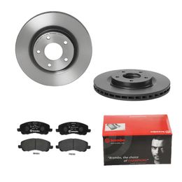 Brembo Bremsensatz-Vorderachse COATED DISC LINE / STANDARD IJDTIDD498 Bremsensatz, Scheibenbremse vorne rechts links innenbel&uuml;ftet 294mm f&uuml;r MITSUBISH