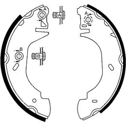 ATE Bremsbackensatz 03.0137-0331.2 hinten rechts links f&uuml;r FORD 1014316 7125122