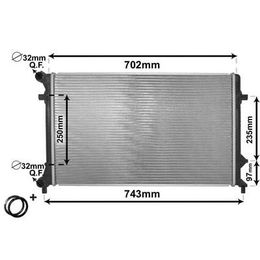 Van Wezel K&uuml;hler, Motork&uuml;hlung 58002205 mit Zubeh&ouml;r f&uuml;r SKODA VW SEAT AUDI 1K0121251AR 1K0121251DL