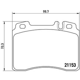Brembo Bremsensatz, Scheibenbremse Bremsensatz-Vorderachse COATED DISC LINE / STANDARD sg00000ckm Vorderachse innenbel&uuml;ftet 288mm 25mm f&uuml;r MERCEDES-BE