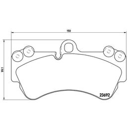 Brembo Bremsensatz-Vorn und hinten SG00000EZ3 Bremsensatz, Scheibenbremse vorne rechts links innenbel&uuml;ftet 330mm f&uuml;r SKODA VW SEAT AUDI MERCEDES-BENZ